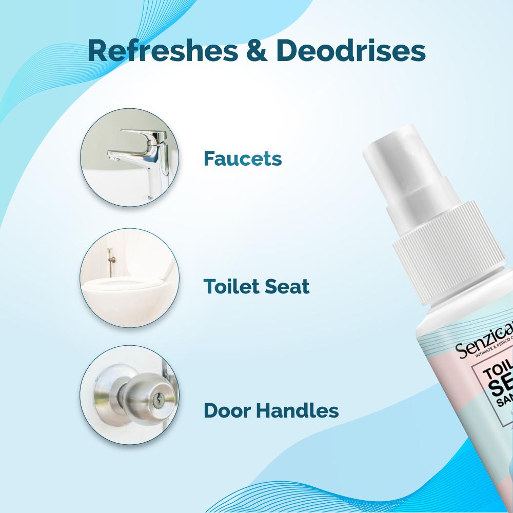 Toilet Seat Sanitizer Spray | Senzicare